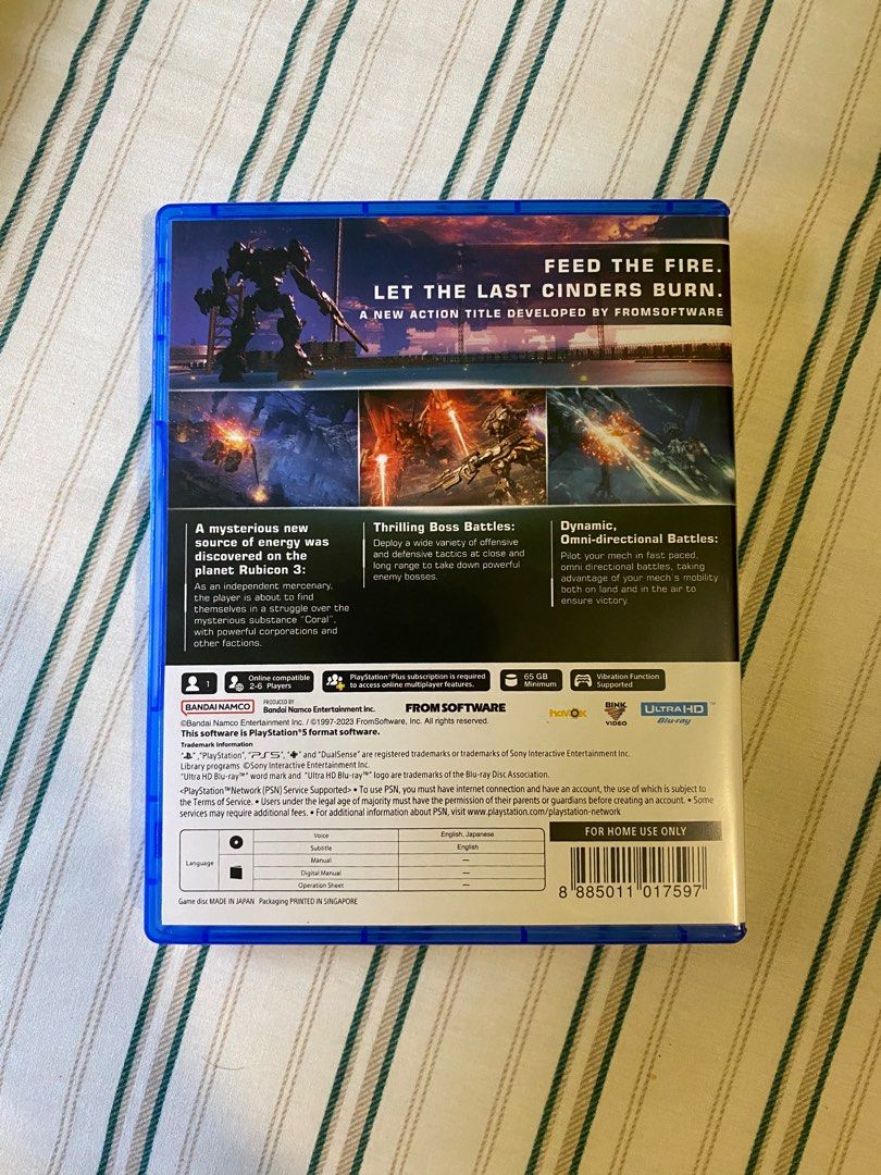 PS5 Game - Armored Core VI Fires of Rubicon, Video Gaming, Video Games ...