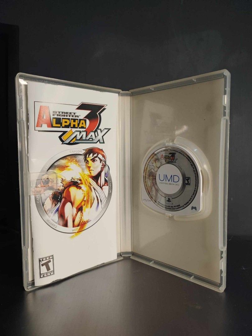 PSP UMD Games Street Fighter Alpha 3 Max, Video Gaming, Video Games ...