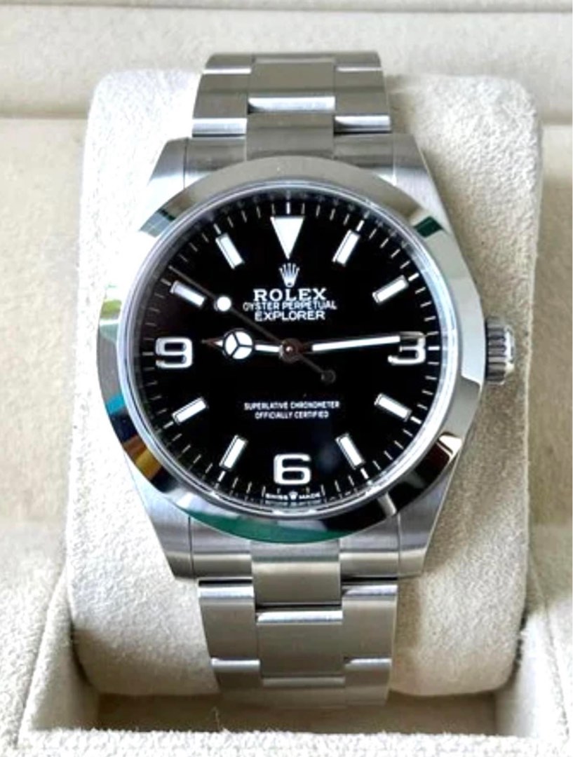 ROLEX Brand new 2024 Explorer All steel 40, Luxury, Watches on Carousell