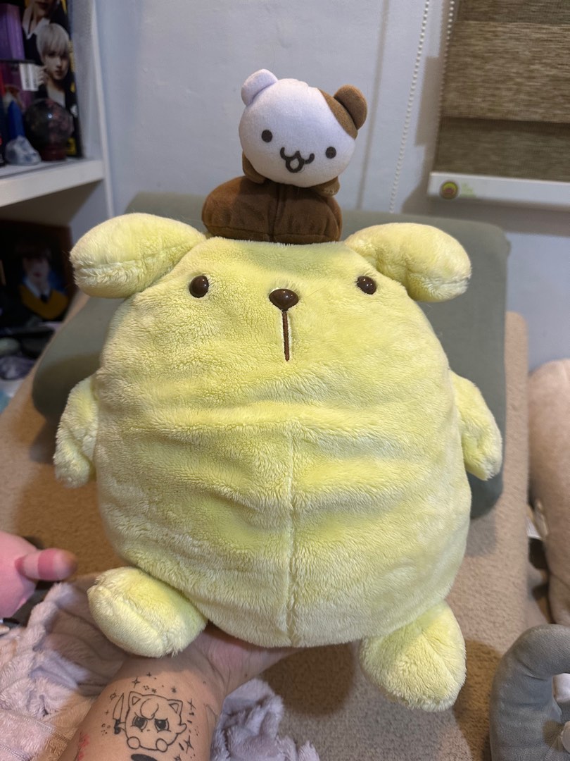 Sanrio Pompompurin with Muffin, Hobbies & Toys, Toys & Games on Carousell