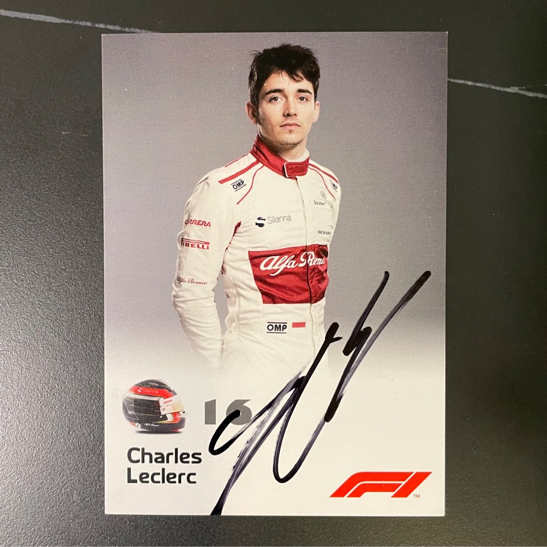 [Signed/Autographed Collectible] Charles Leclerc Signed/Autographed ...