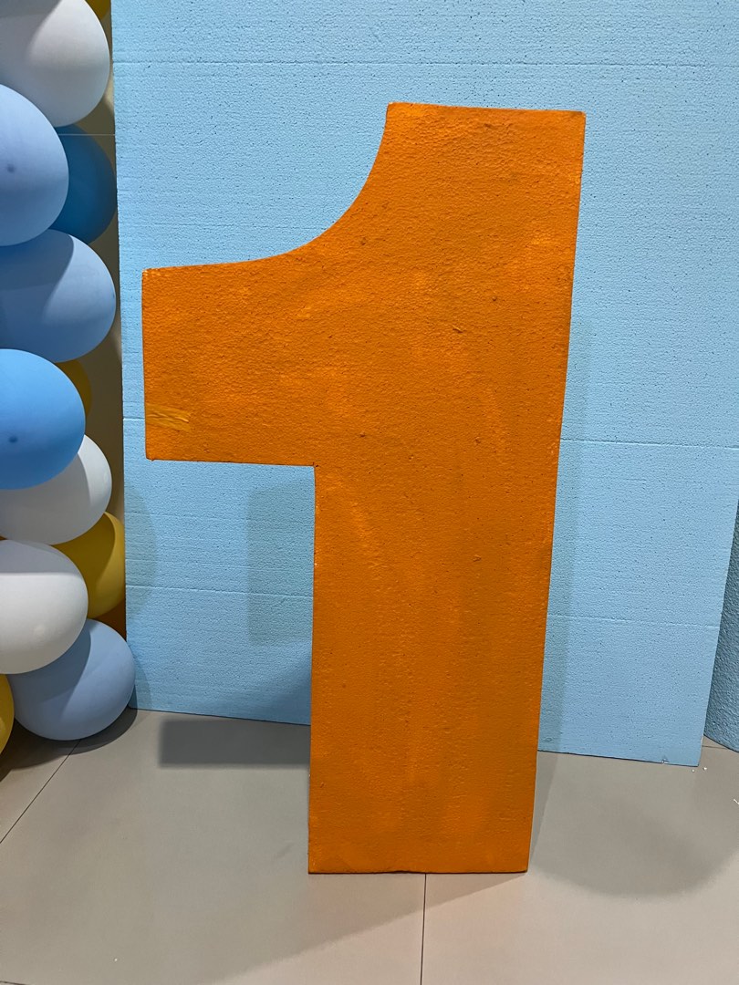 Sterofoam angka 1 ulang tahun anak, Bayi & Anak, Lainnya di Carousell