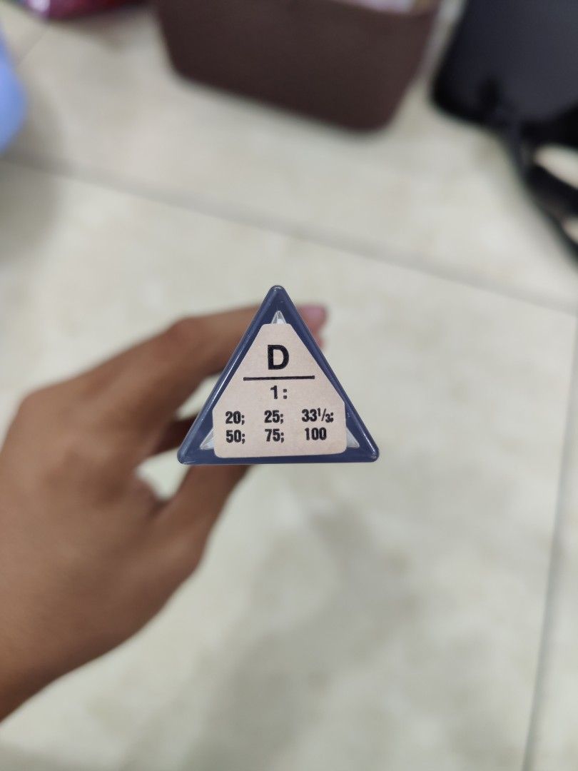 Technical Drawing Triangular Scale Ruler 30cm Faber Castell Brand ...