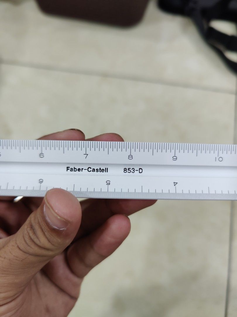 Technical Drawing Triangular Scale Ruler 30cm Faber Castell Brand ...