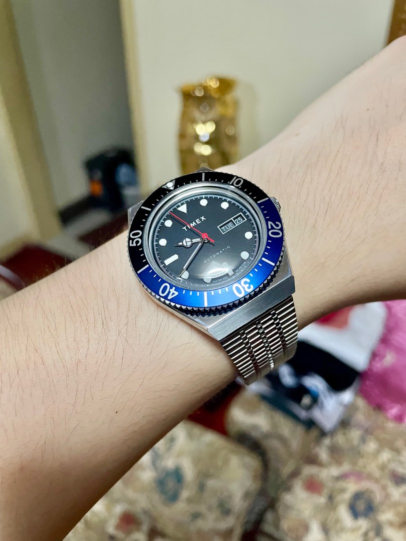 Timex Q AUTOMATIC Batman M79 Diver Watch, Men's Fashion, Watches ...