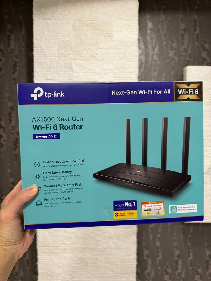 TP-Link AX1500 Next-Gen Wifi 6 Router, Computers & Tech, Parts ...