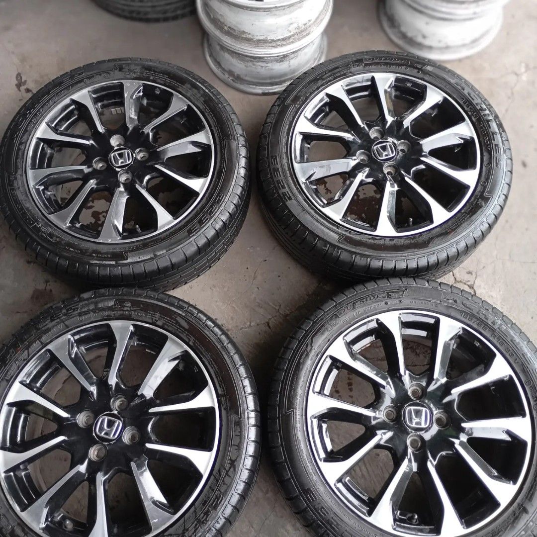 Velg Mobil oem original Honda Jazz RS Gk5, Aksesoris Mobil di Carousell