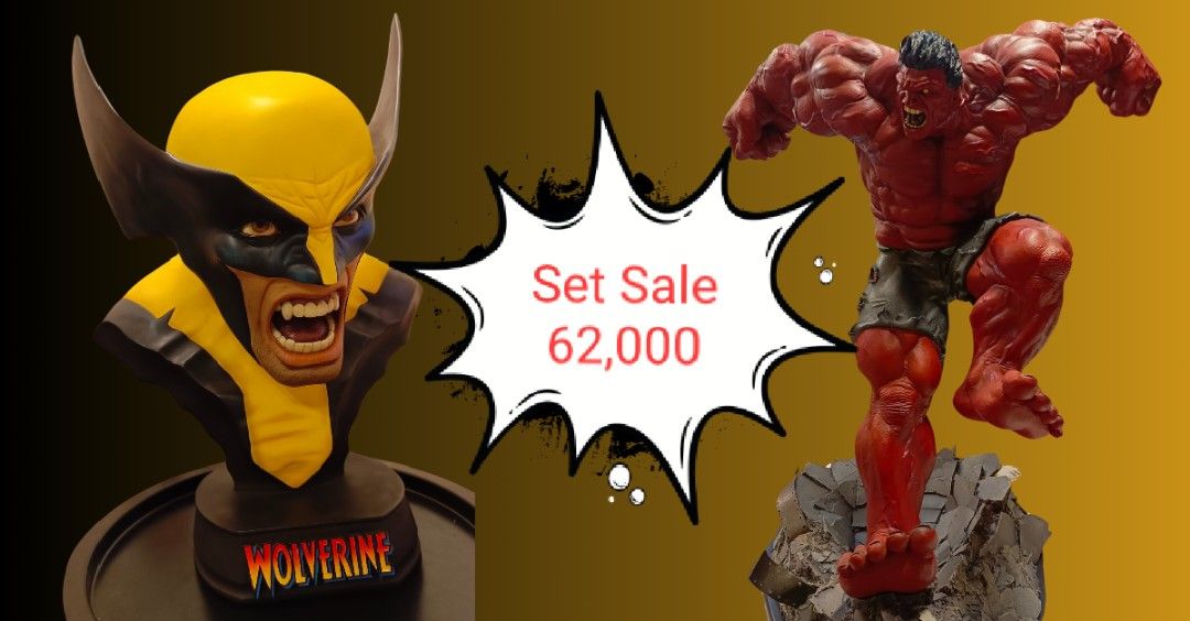 Wolverine Vs Hulk Resin Statue by Sideshow, Hobbies & Toys, Toys ...