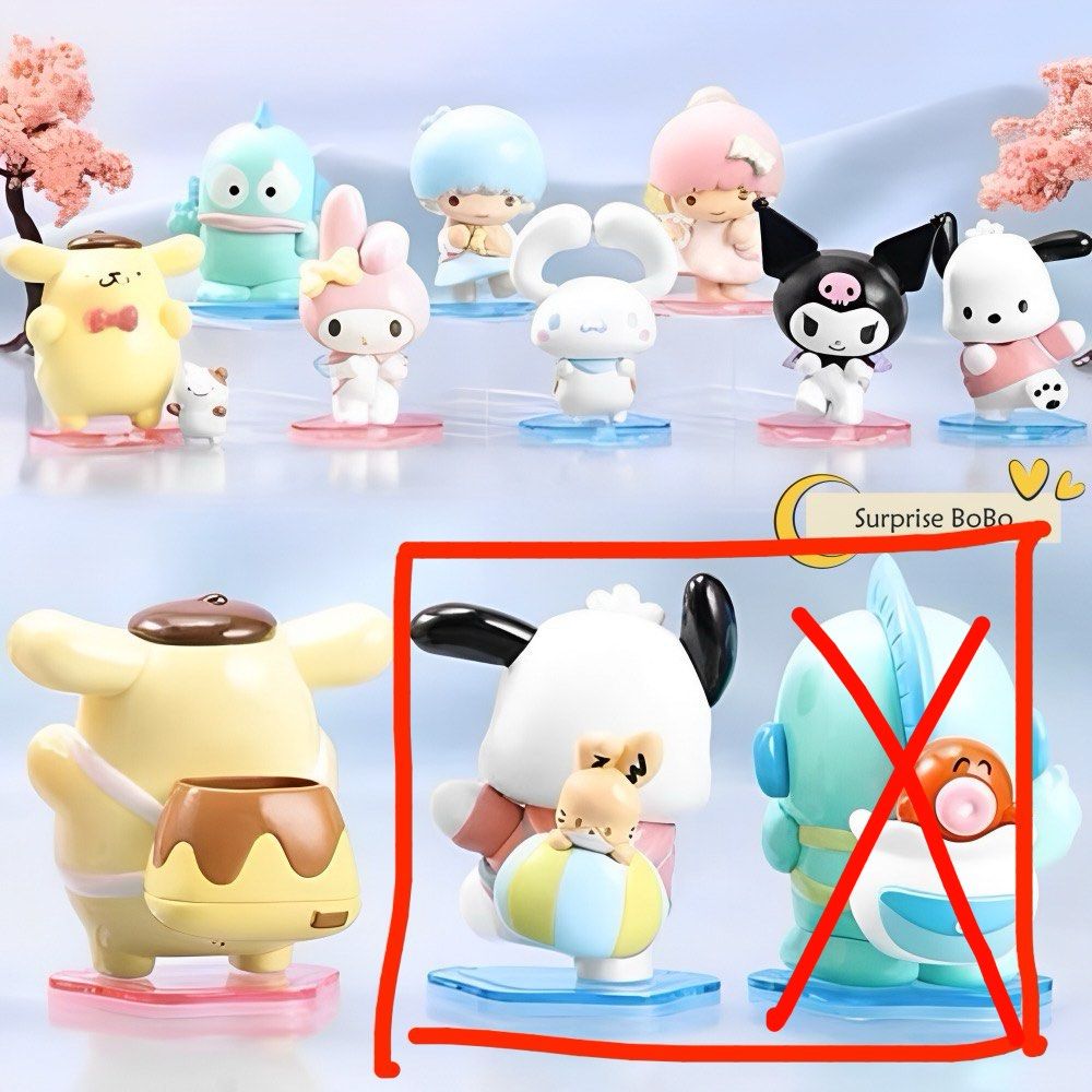 WTS Sanrio Back to Back Blind Box - Hangyodon & Pochacco, Hobbies ...