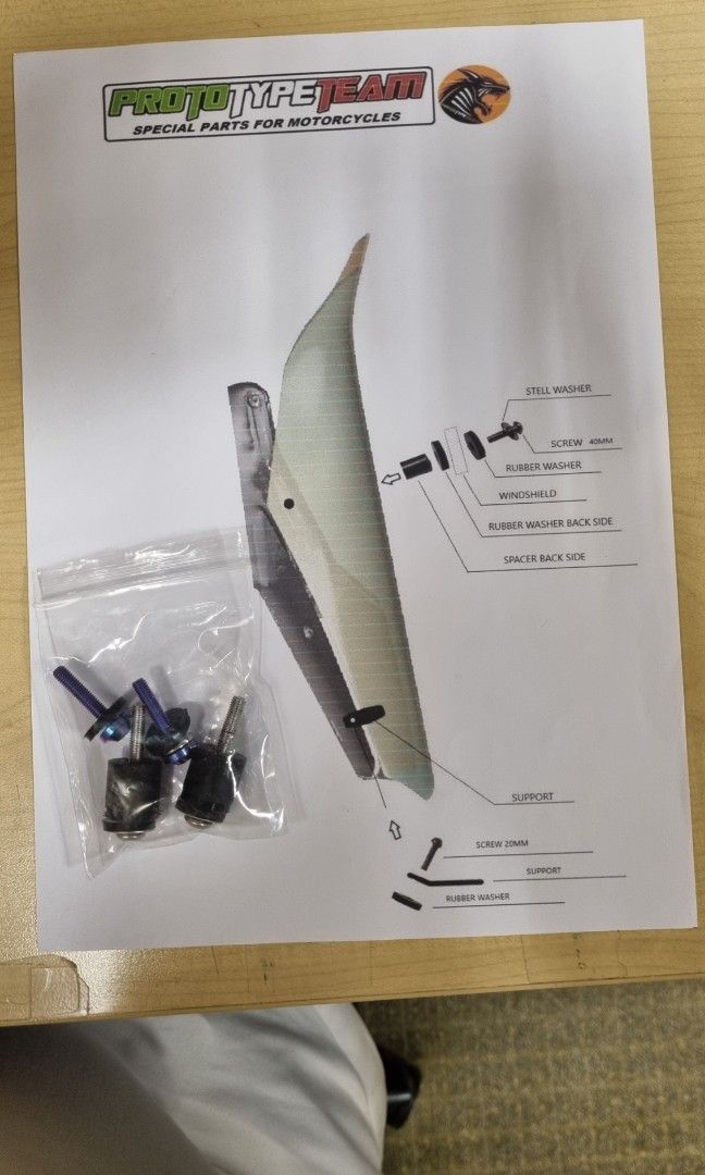 Yamaha Tenere 700 Prototype Windshield( Explorer), Motorcycles ...