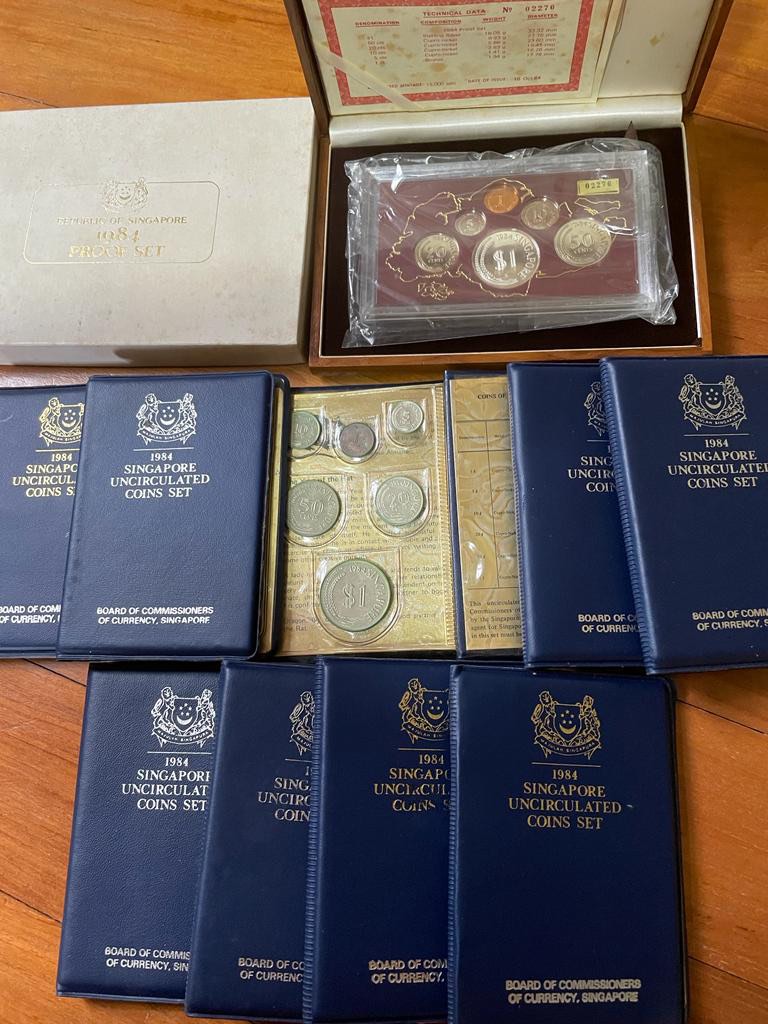 1984 proof coin set and 9 uncirculated coin set, Hobbies & Toys ...