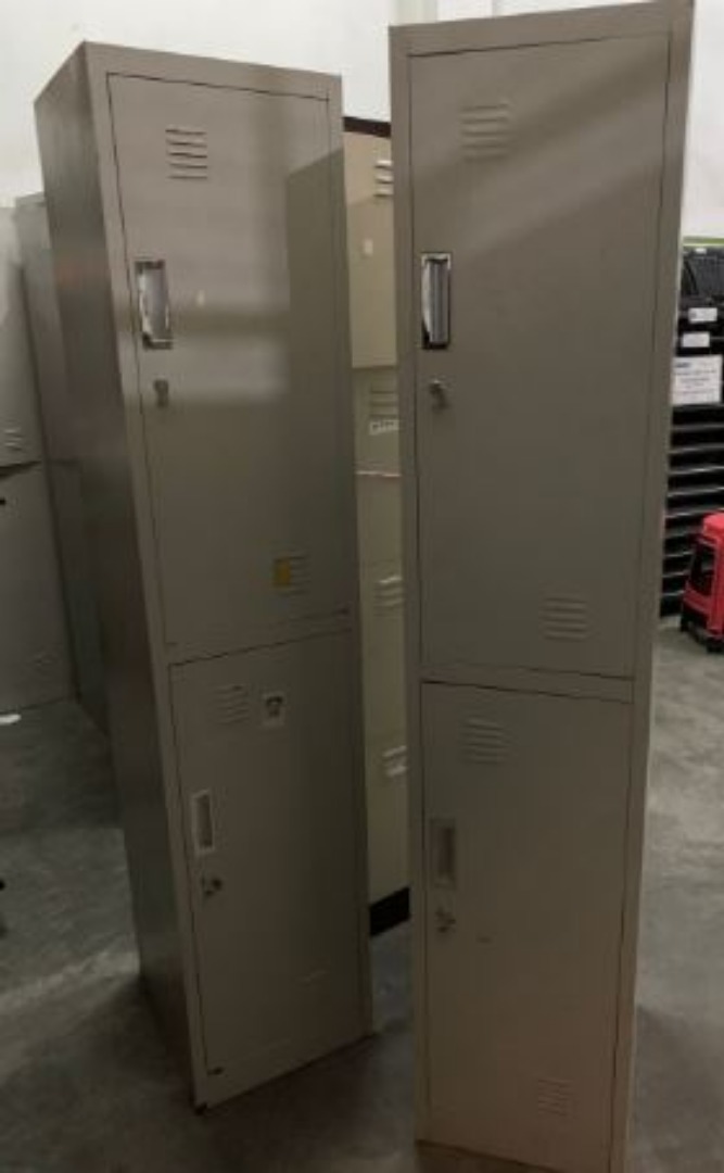 2 Compartment Steel Locker, Furniture & Home Living, Furniture, Shelves ...