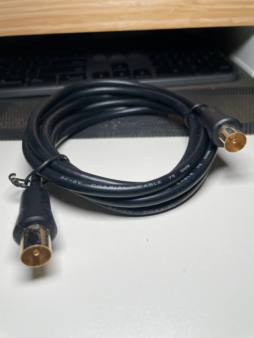 3C-2V Coaxial Cable 75 Ohm, Computers & Tech, Parts & Accessories, Cables & Adaptors on Carousell