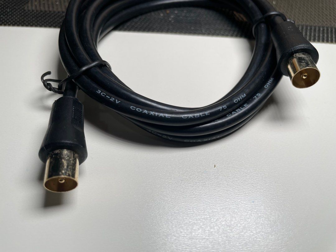 3C-2V Coaxial Cable 75 Ohm, Computers & Tech, Parts & Accessories ...