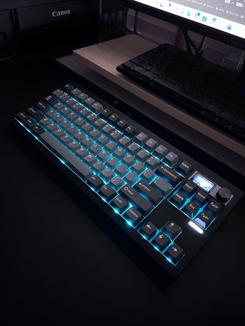 87% TKL Custom Mechanical Keyboard (Apollo Keycaps) - Fully Modded ...