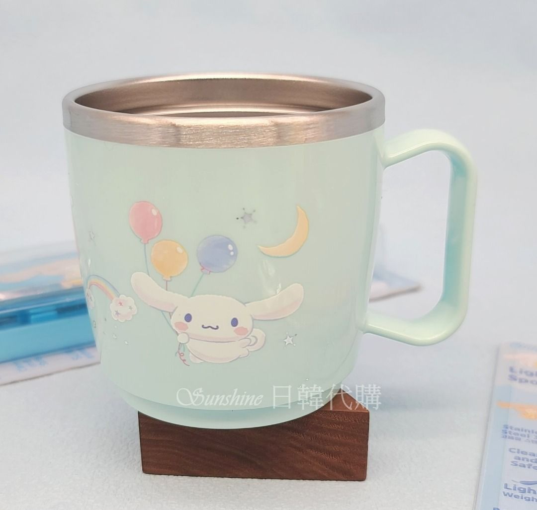 現貨 韓國製 Lilfant 三麗鷗 大耳狗 不鏽鋼水杯 不銹鋼 水杯 洗碗機 260ml, 家具及居家用品, 廚具和餐具, 水杯、水壺在旋轉拍賣