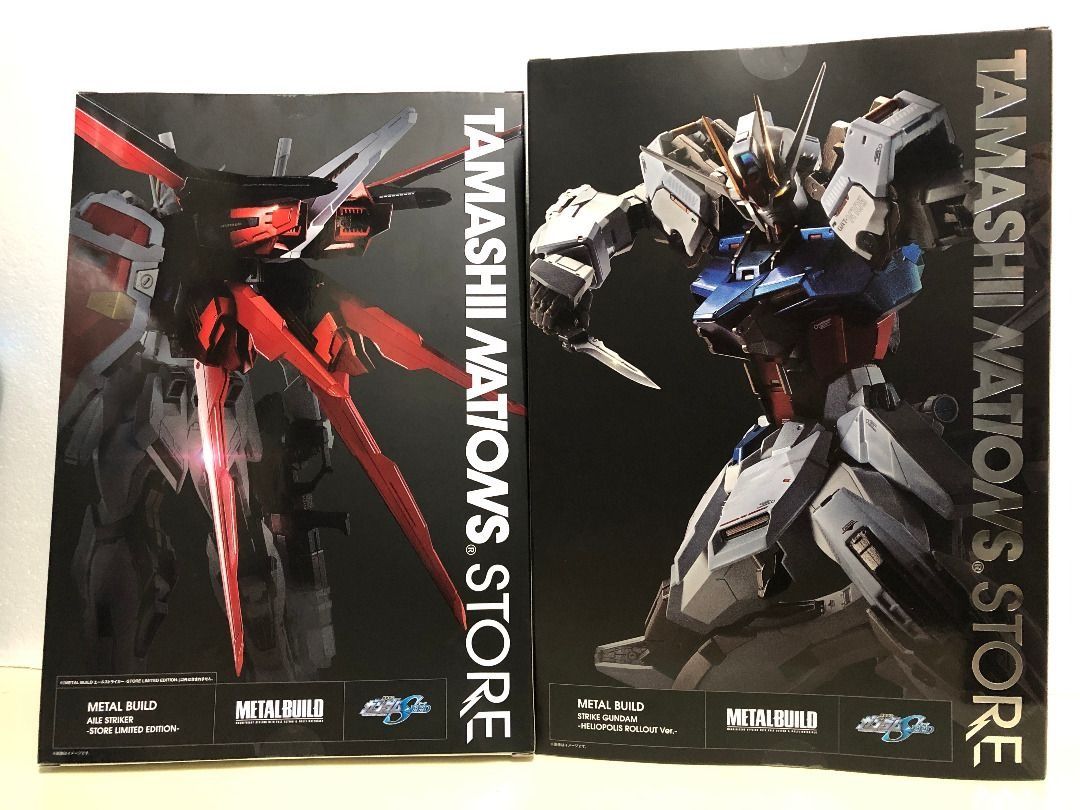 [現貨] 日本魂店限定 Metal Build 突擊高達 (清水西) + 背包 Strike Gundam Heliopolis ...