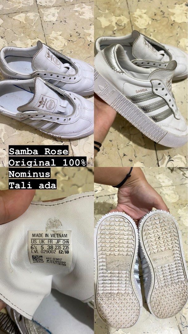 Adidas Samba Rose, Fesyen Wanita, Sepatu di Carousell