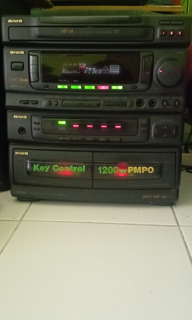 Aiwa big compo Z1800 stereo system, Elektronik, Audio di Carousell