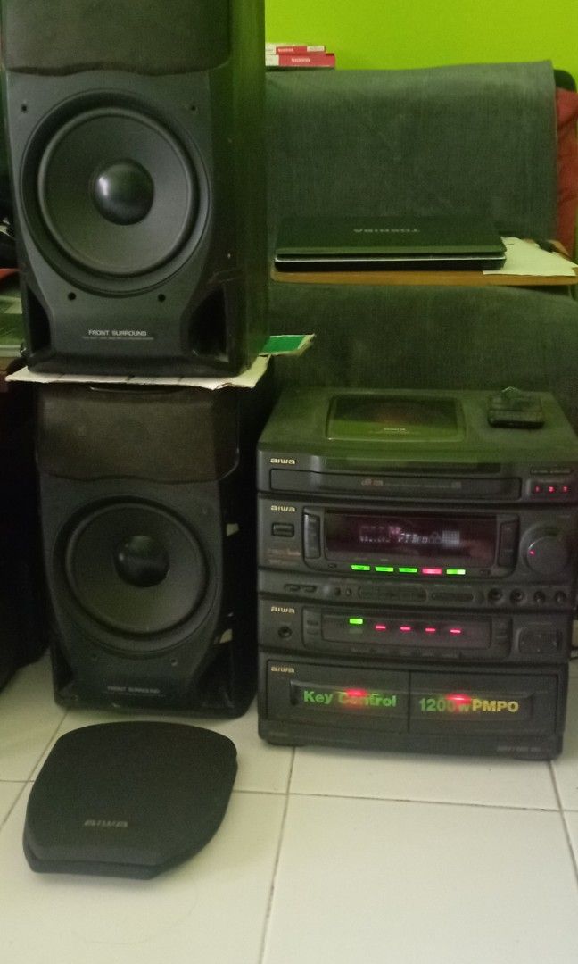 Aiwa big compo Z1800 stereo system, Elektronik, Audio di Carousell