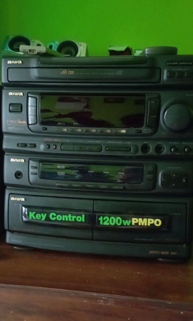Aiwa big compo Z1800 stereo system, Elektronik, Audio di Carousell