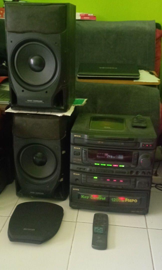 Aiwa big compo Z1800 stereo system, Elektronik, Audio di Carousell