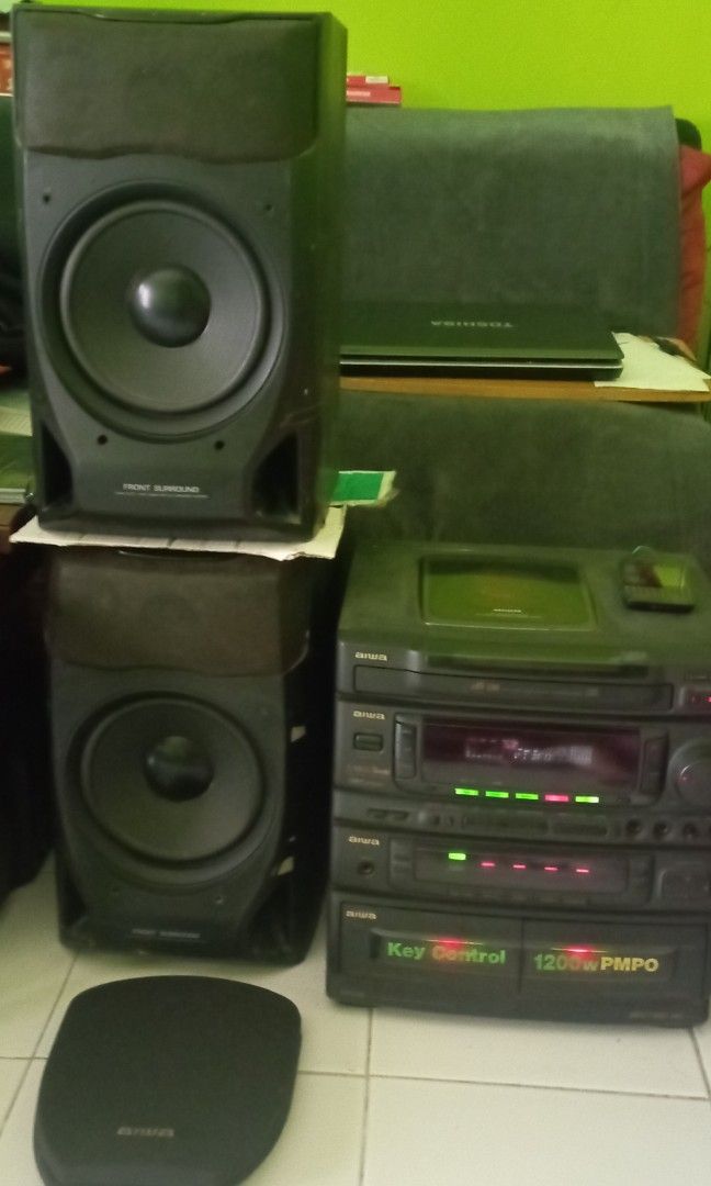 Aiwa big compo Z1800 stereo system, Elektronik, Audio di Carousell
