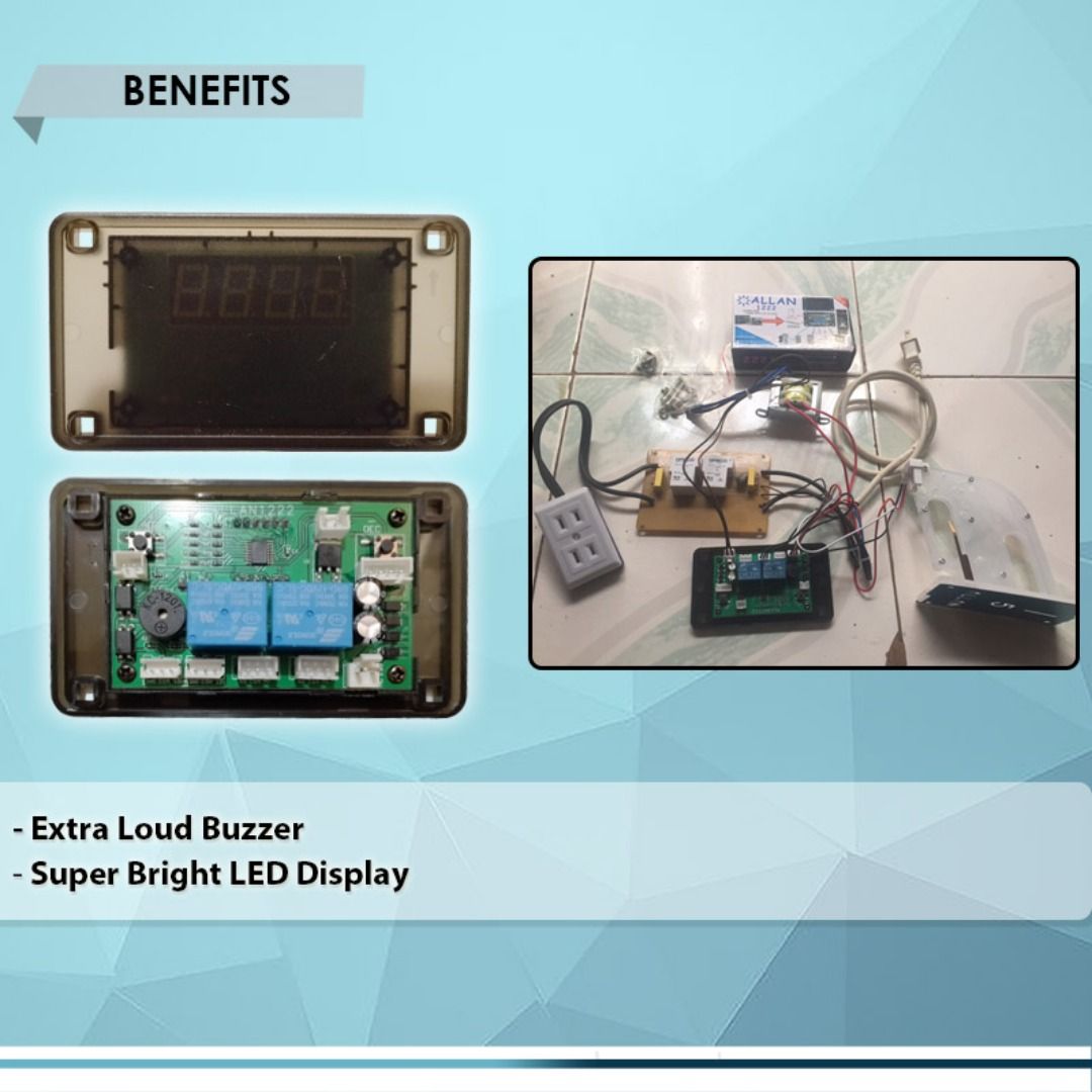 ALLAN TIMER 1222 4-DIGIT NEW VERSION, SUPPORT 1/5/10 for PISONET VENDO ...