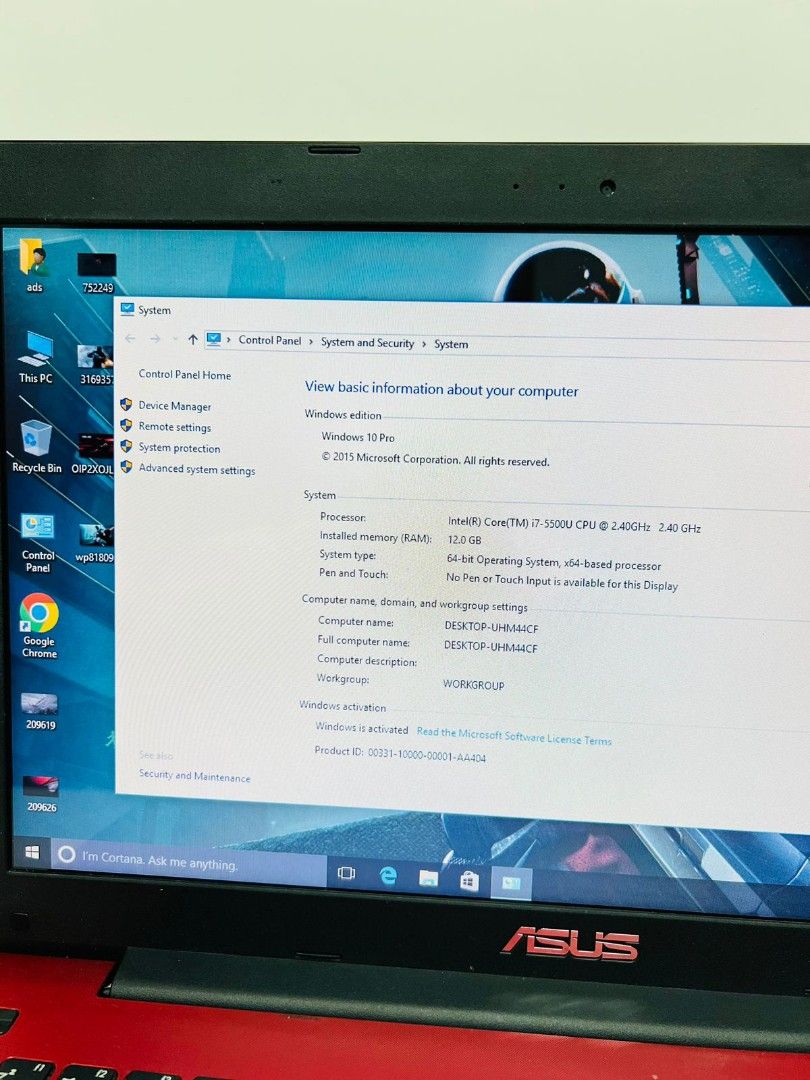 Asus Model ; A555L Intel core i7 5Th Gen NVIDIA GeForce 920M Fhd ...