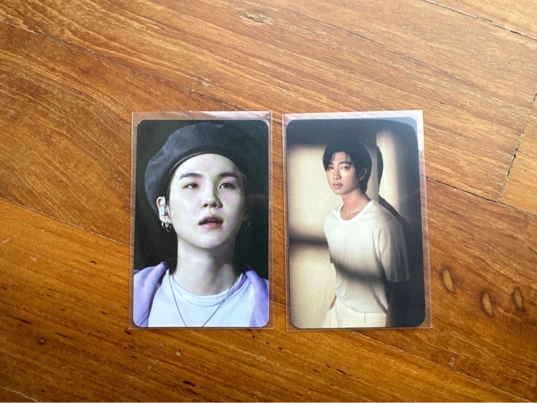 BTS- Yoongi & RM photocards, Hobbies & Toys, Memorabilia & Collectibles ...