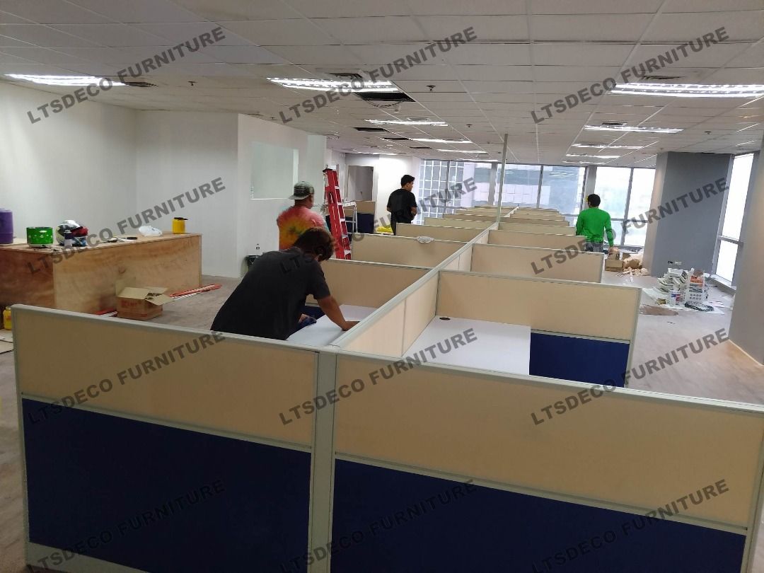 CUSTOMIZED FISH BONE WORKSTATION PARTITION | OFFICE PARTITION | OFFICE ...