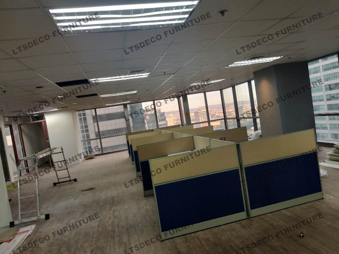 CUSTOMIZED FISH BONE WORKSTATION PARTITION | OFFICE PARTITION | OFFICE ...