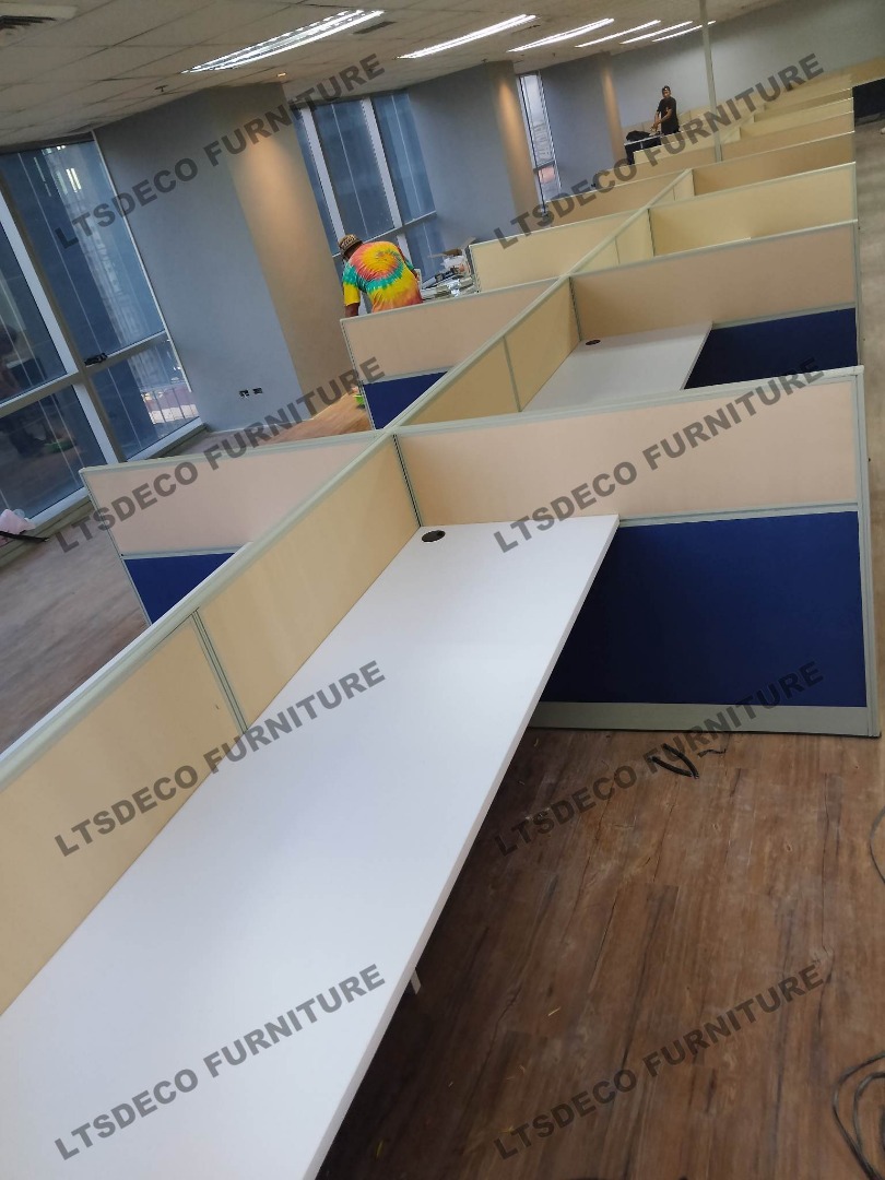 CUSTOMIZED FISH BONE WORKSTATION PARTITION | OFFICE PARTITION | OFFICE ...