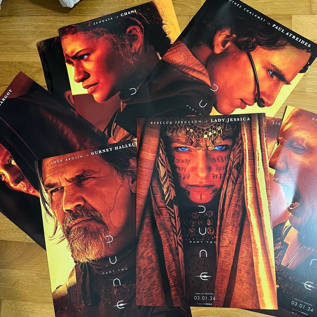 Dune part 2 poster - various characters 30cm x 42cm ( A3 size) - Paul ...
