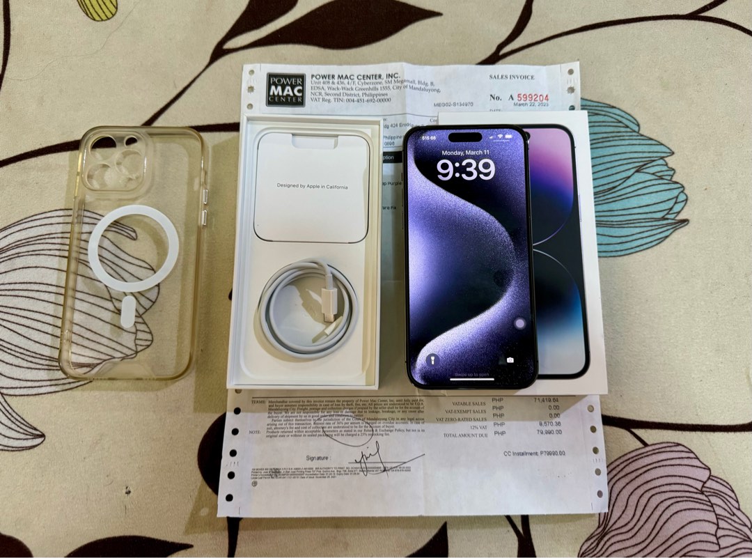 FOR SALE OR SWAP SLIGHTLY USED iPhone 14 PRO MAX PURPLE 128 GIG , WITH ...