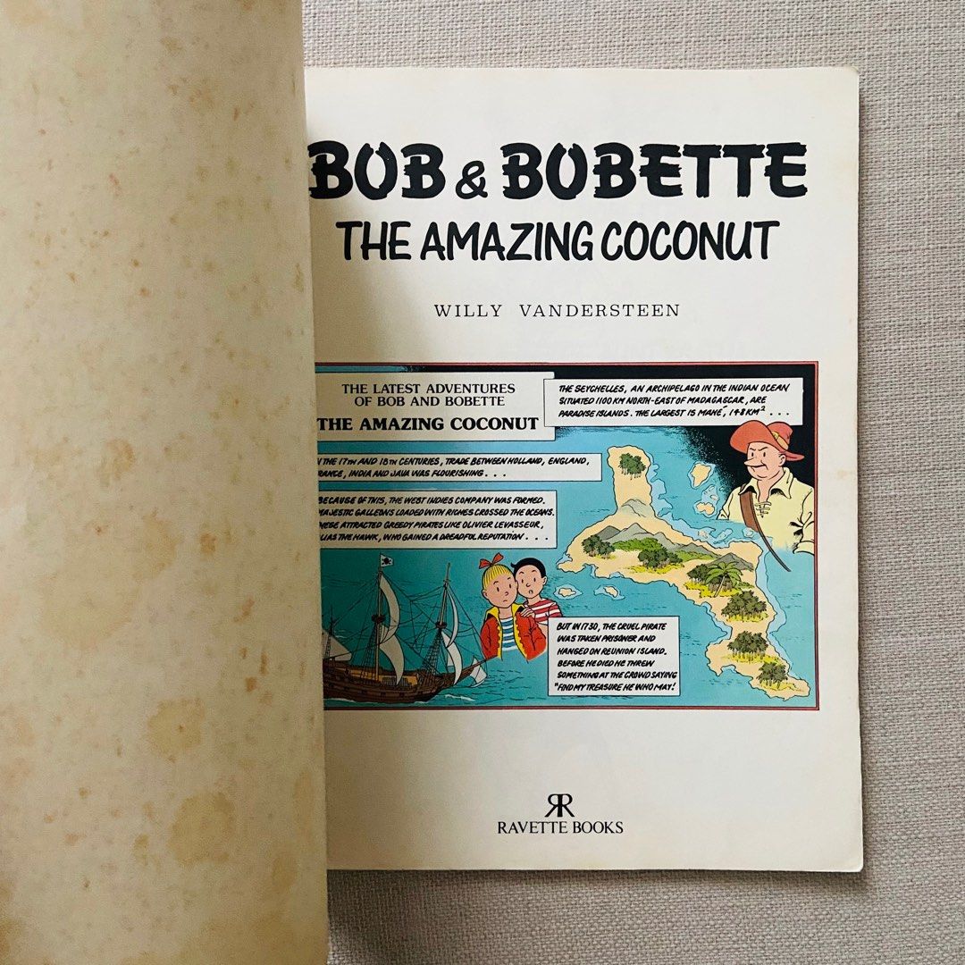 (Free shipping) Bob & Bobette The Amazing Coconut Secondhand comic / Preloved comic, Hobbies ...