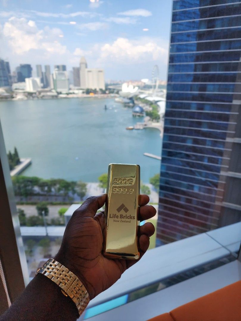 470g Gold Plate Gold Bar: Manifestation Replica Gold Bar, Hobbies ...