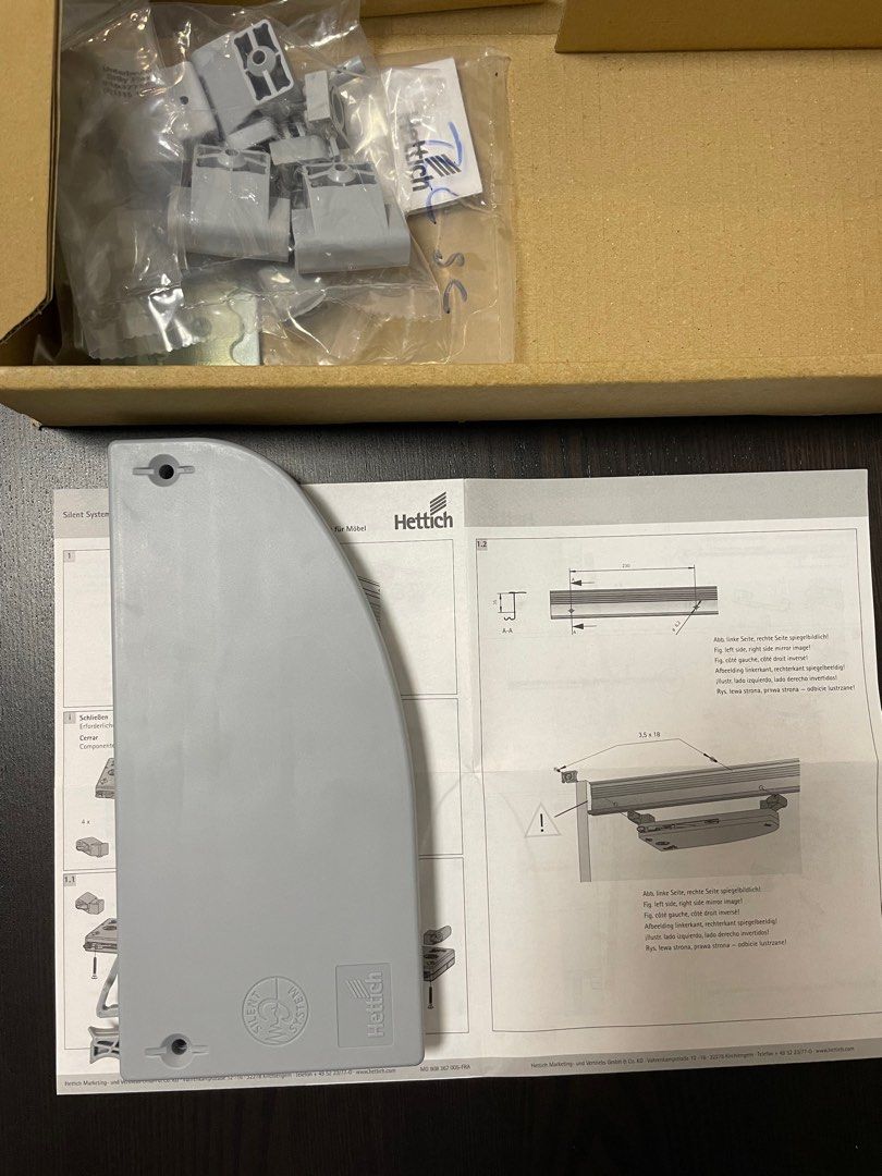 Hettich - Silent System (for sliding door wardrobe) - Topline 22 - 1 ...