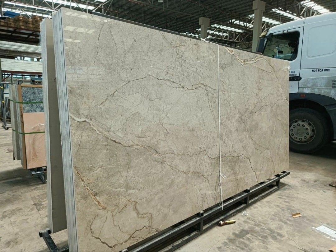 Italian Cloud Ash Sintered Stone, Furniture & Home Living, Bathroom ...
