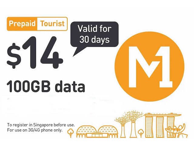M1 Singapore 100 GB Prepaid Tourist Sim Card, Mobile Phones & Gadgets ...