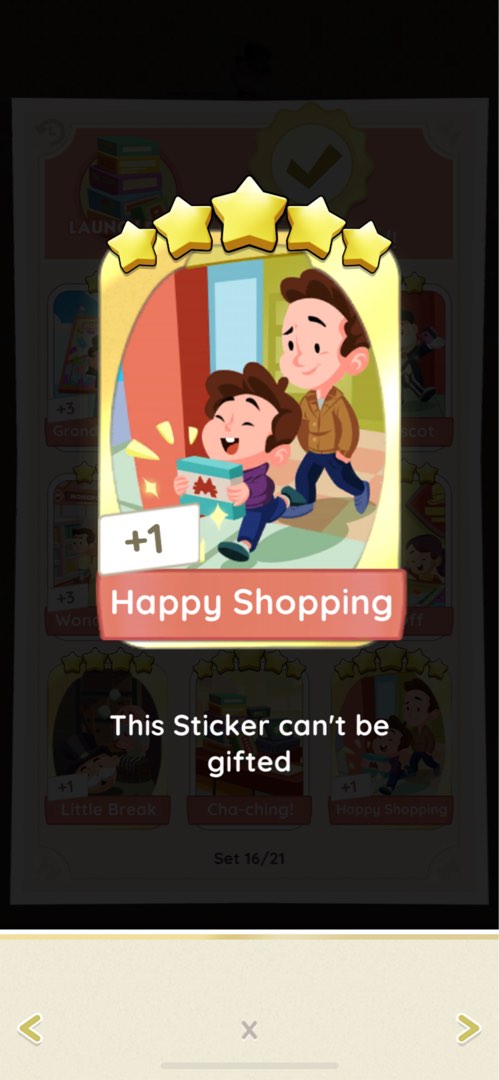 monopoly go happy shopping gold sticker, Video Gaming, Gaming ...