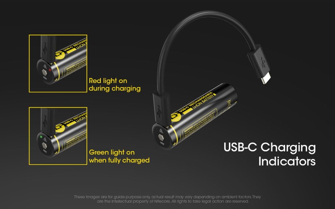Nitecore NL1826R 18650 充電式 鋰電池 內置 USB-C充電 2600mAh 香港行貨, 電腦＆科技, 商務用科技產品 ...