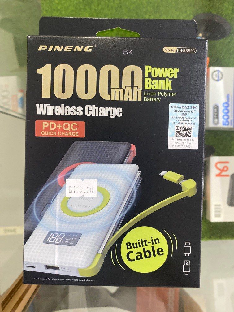 PINENG 10K POWERBANK, Mobile Phones & Gadgets, Other Gadgets on Carousell