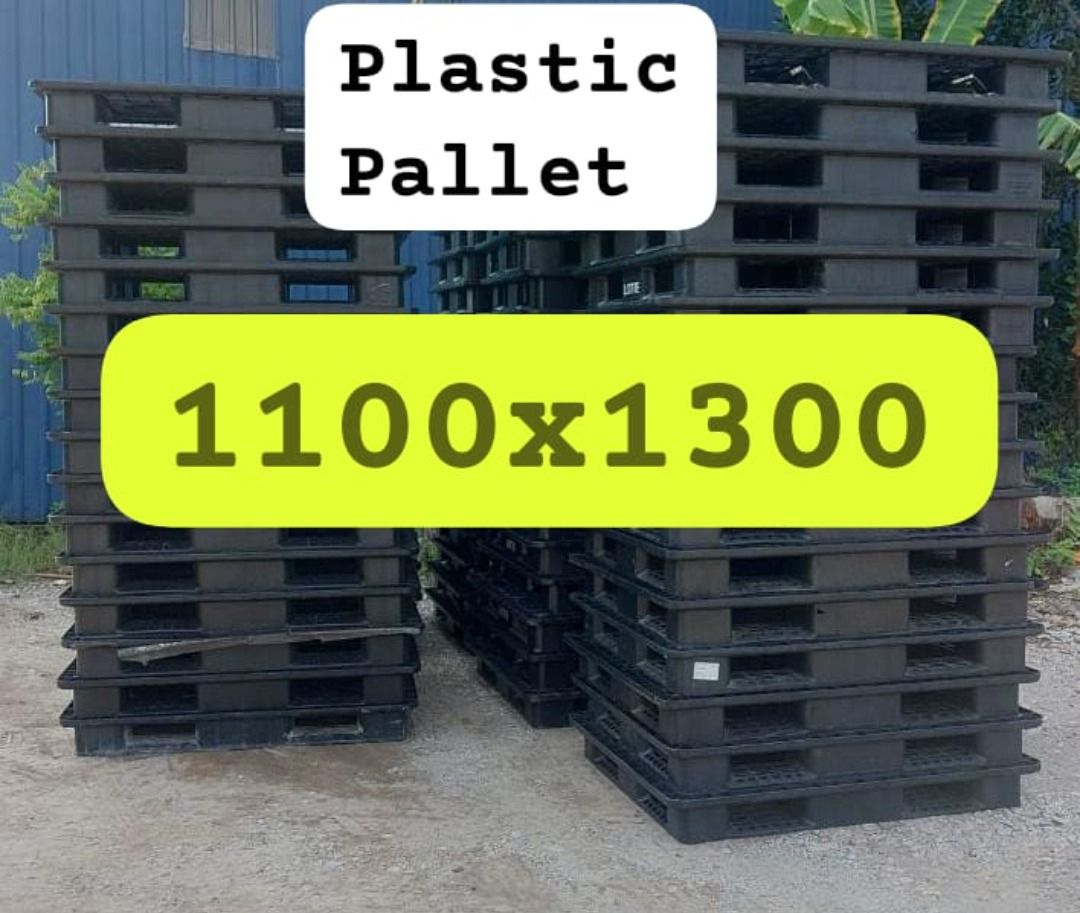 PLASTIC PALLET 110CM X 130CM, Furniture & Home Living, Outdoor ...