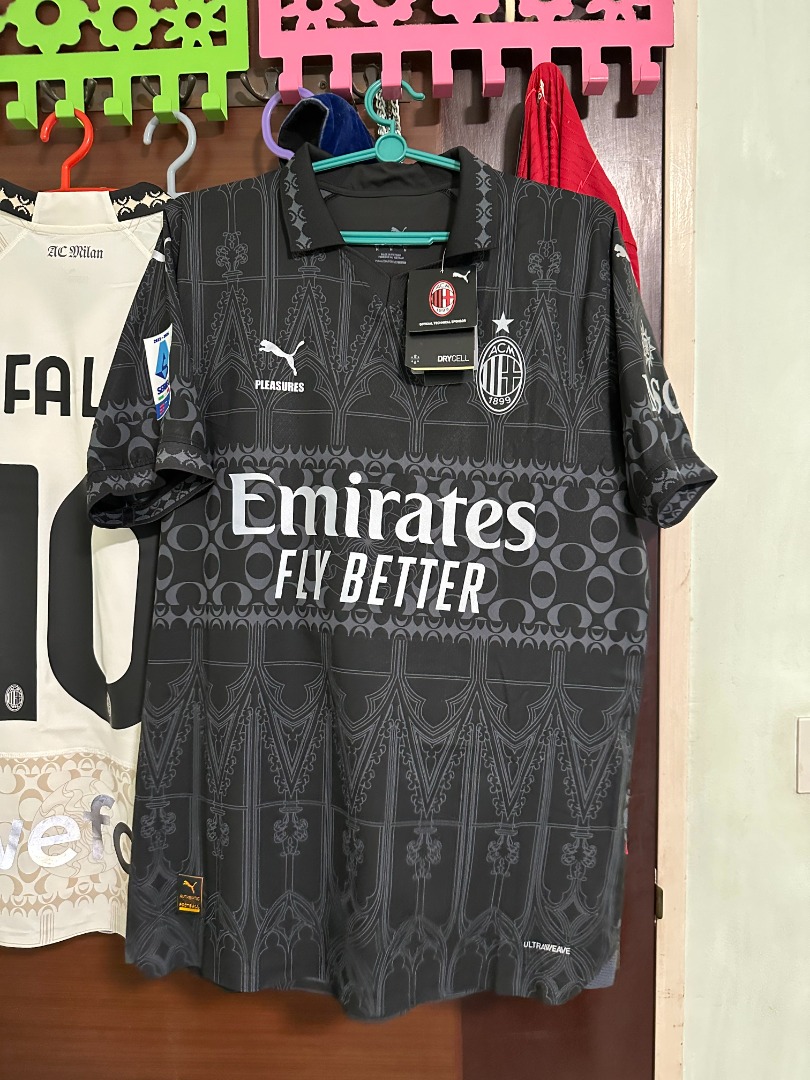 Player Version AC Milan x Pleasures fourth shirt 2024 authentic limited ...