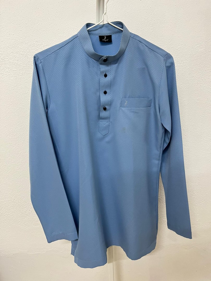 Polo baju melayu, Men's Fashion, Muslim Wear, Baju Melayu on Carousell