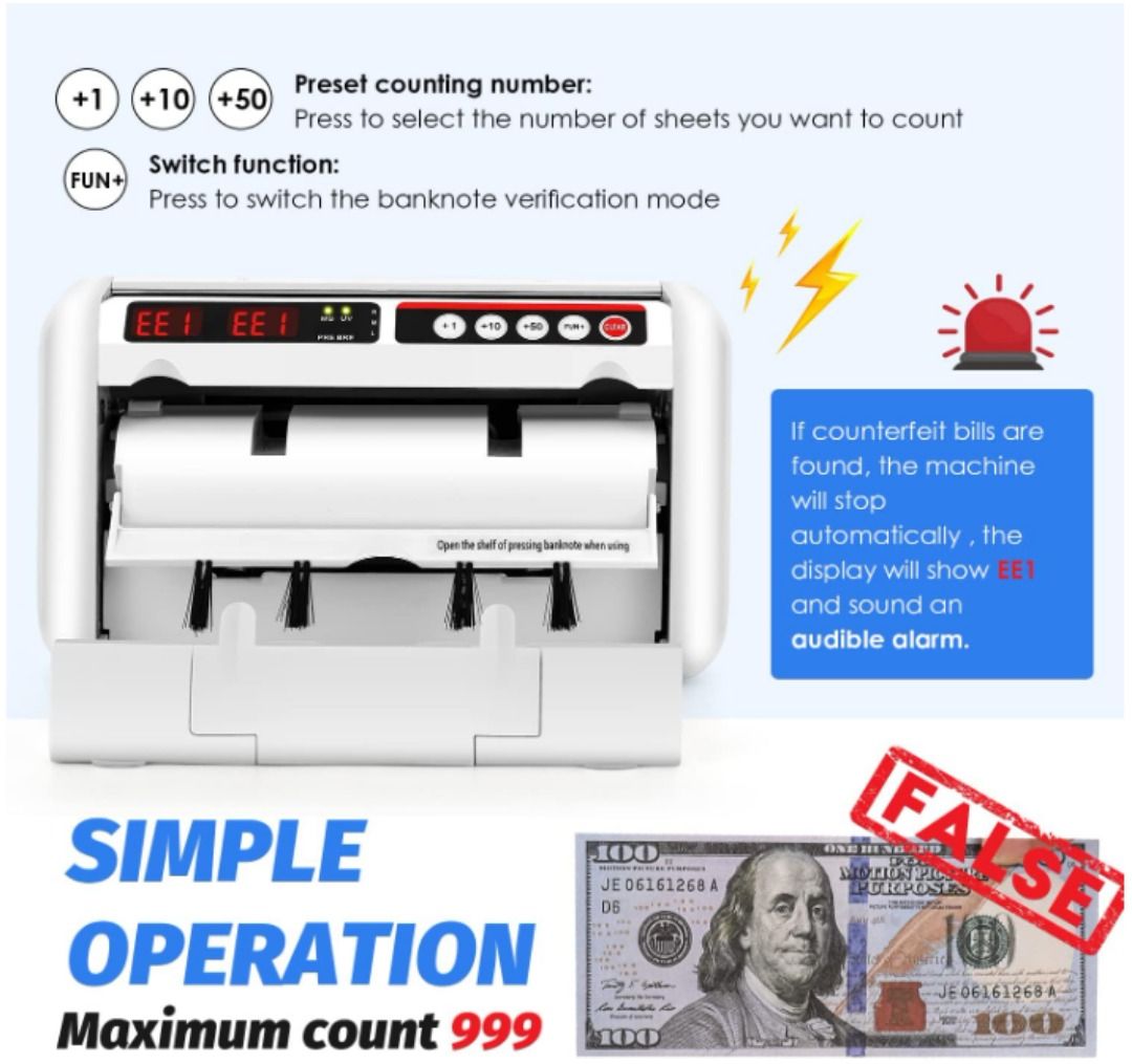 Portable Currency Counter Machine / Portable Money Counter Machine ...