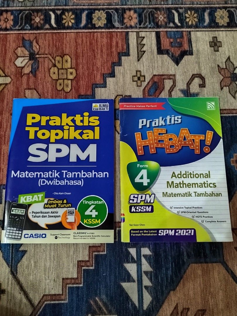 PRAKTIS TOPIKAL/PRAKTIS HEBAT SPM TINGKATAN 4 ADDITIONAL MATHEMATICS KSSM SPM KBAT, Hobbies ...