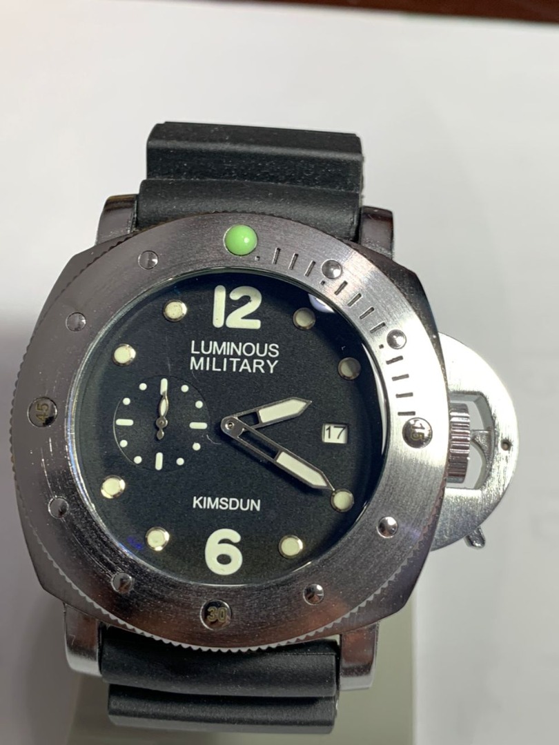 Preloved Like New Kimsdun 47mm Military Style Silicone Strap Waterproof ...