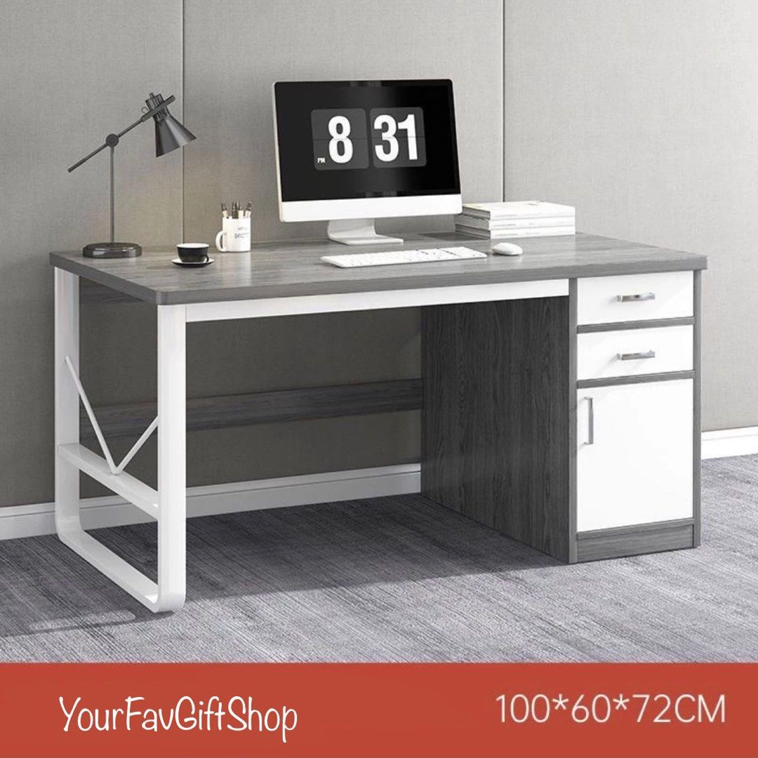 Premium Computer Desk With Drawer | Desktop Study Writing Workbench ...